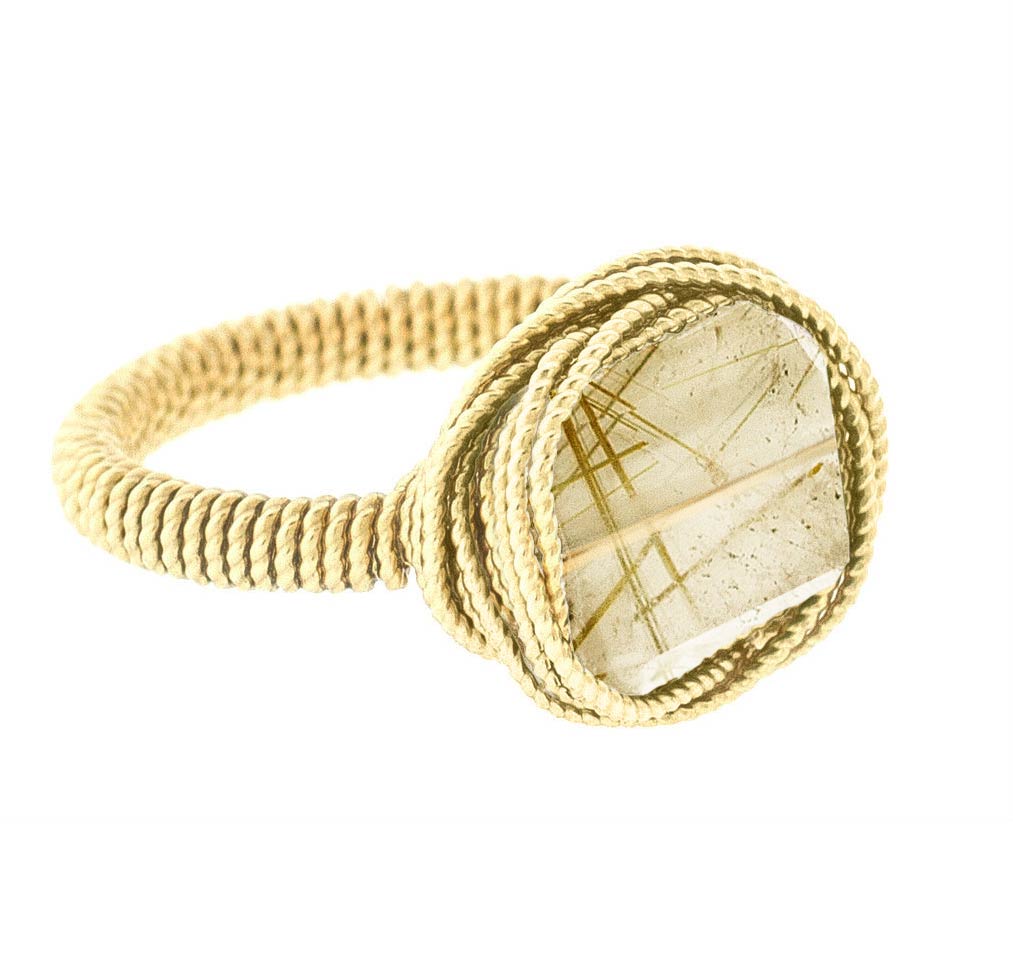 Raj Rock Twisted Wire Nest Ring - Judith Bright Designer Jewelry