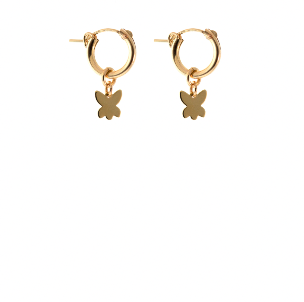 Butterfly Mini Hoops | Judith Bright Jewelry
