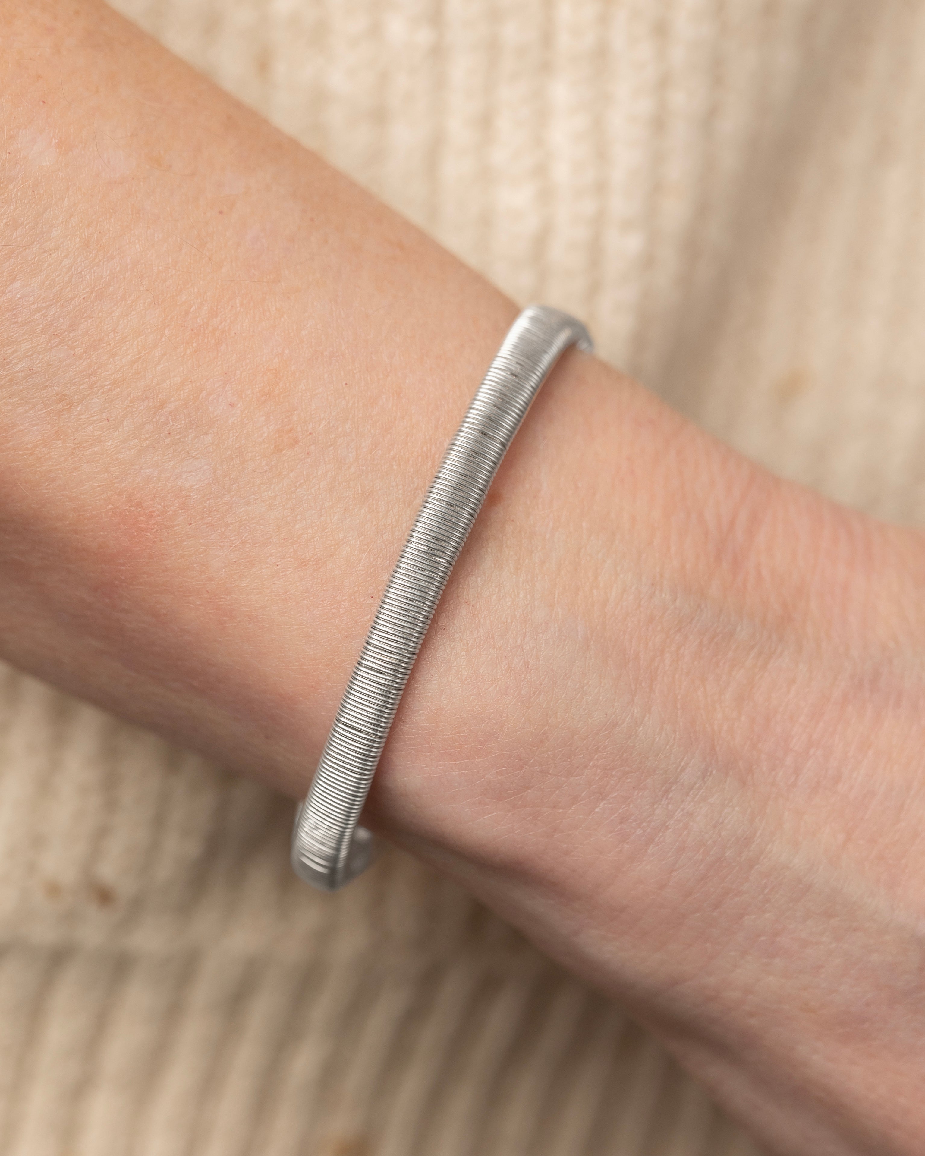 Thin Wrapped Cuff - Judith Bright Designer Jewelry