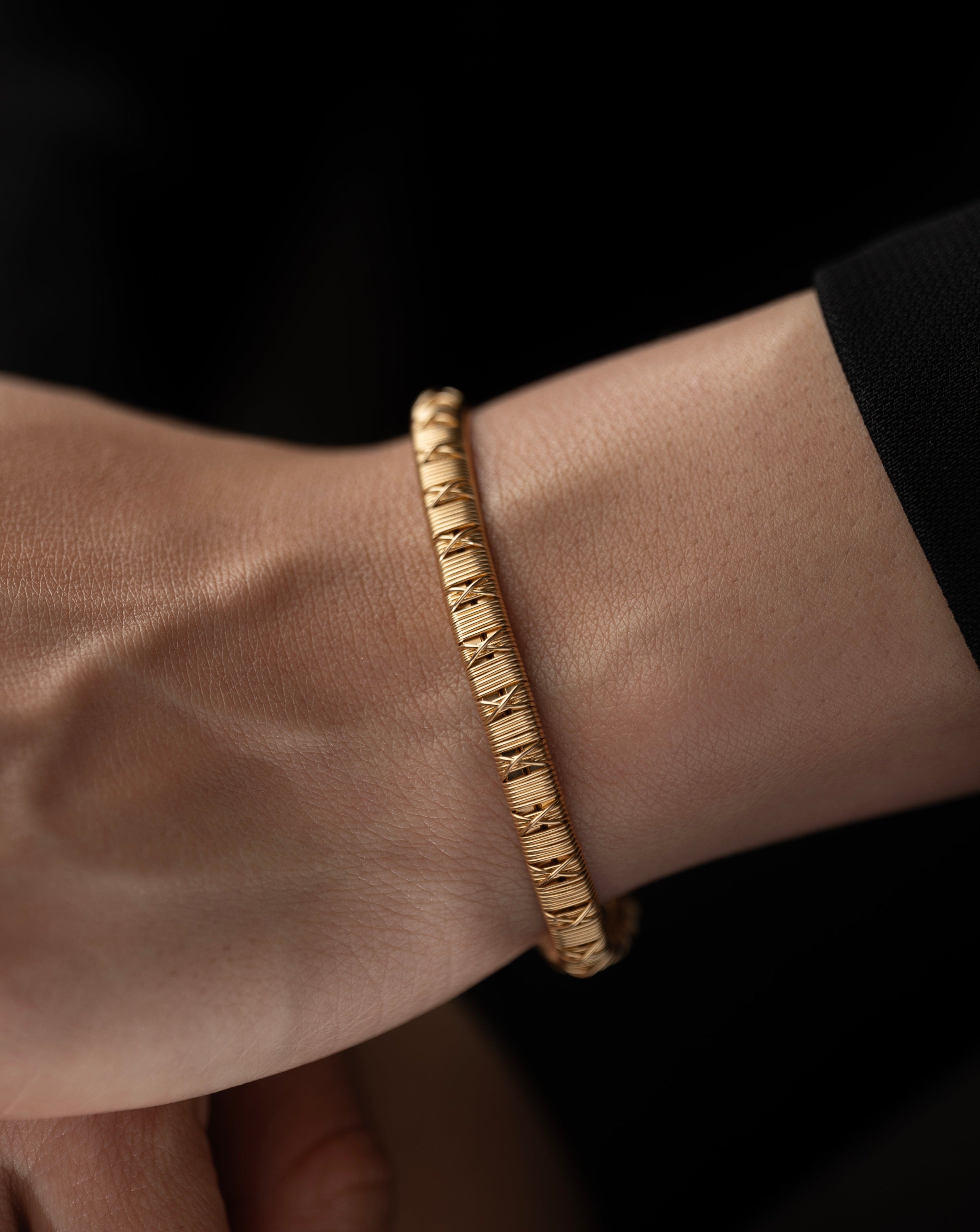 Thin "X" Cuff - Judith Bright Designer Jewelry