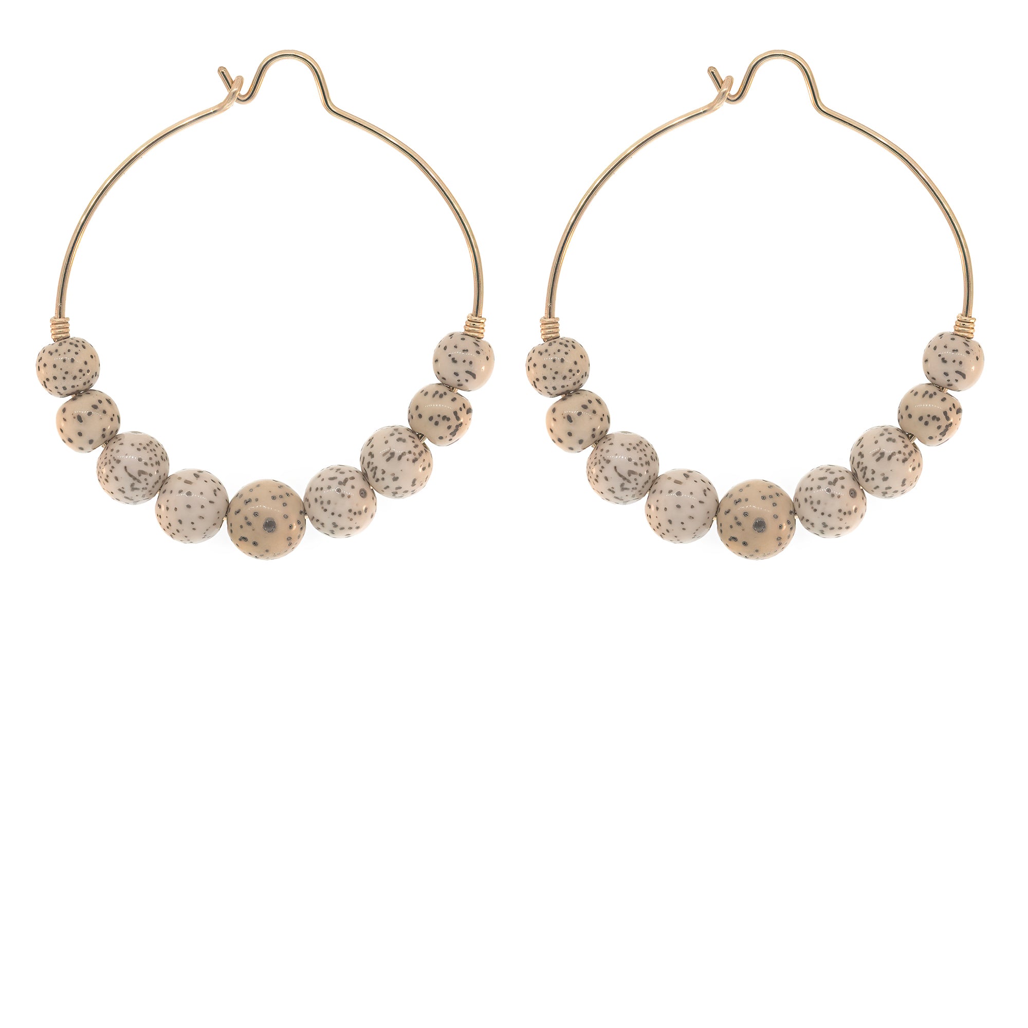 Lotus Seed Hoops - Judith Bright Jewelry