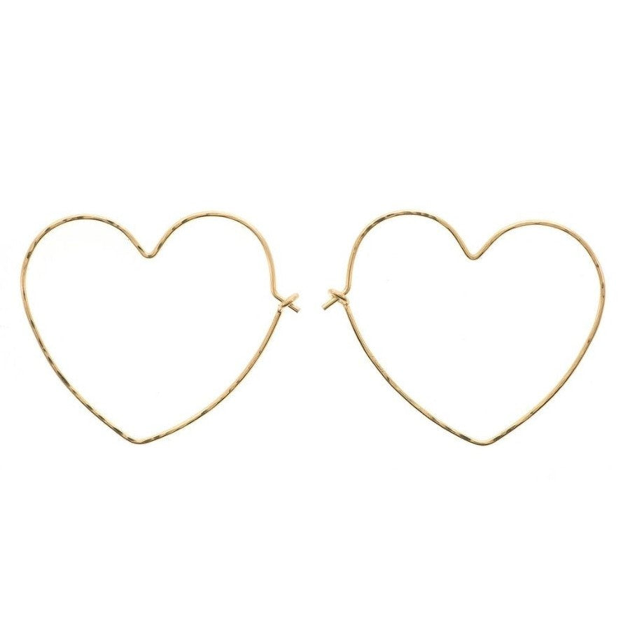 Heart Hoops | Judith Bright Jewelry