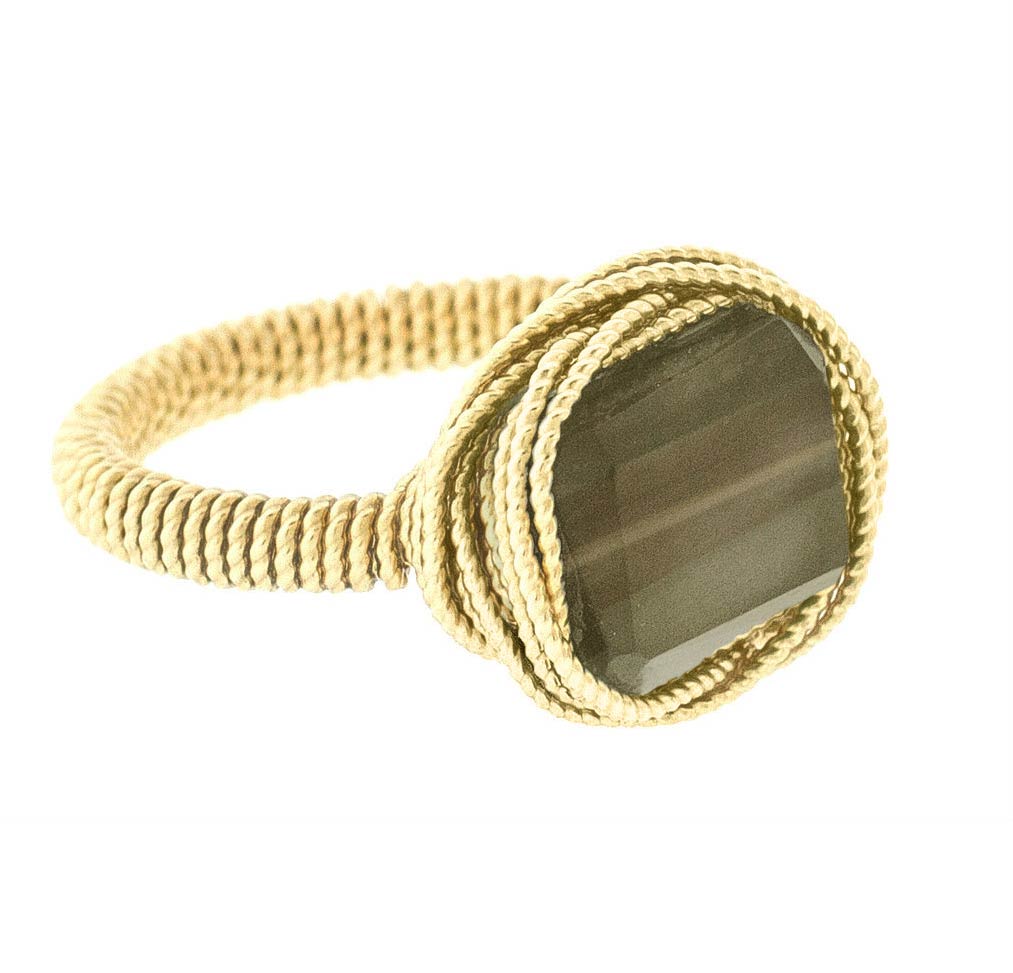 Raj Rock Twisted Wire Nest Ring - Judith Bright Designer Jewelry